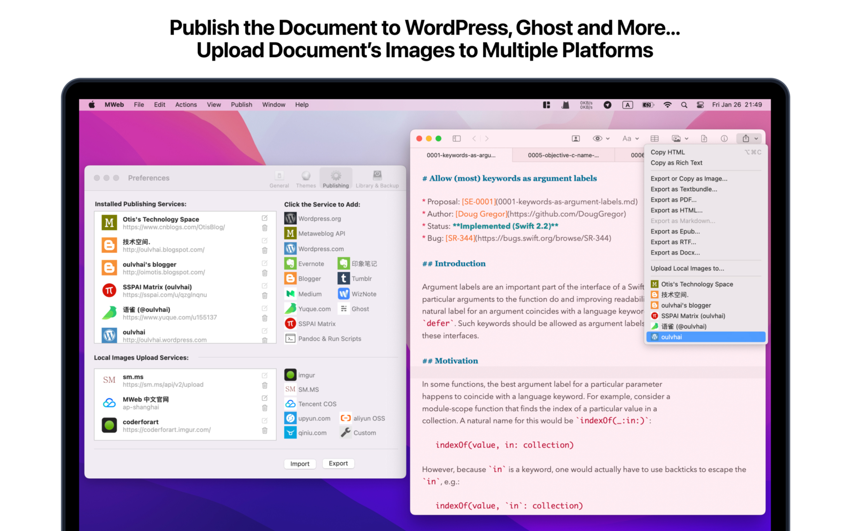 MWeb - Pro Markdown writing, note taking and static blog generator App - MWeb